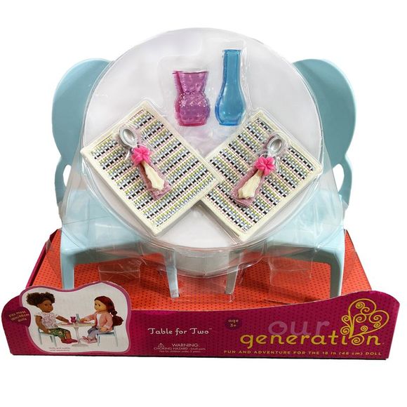 Our Generation | Toys | Our Generation Furniture Playset For 8 Dolls Table For Two In White Blue ...